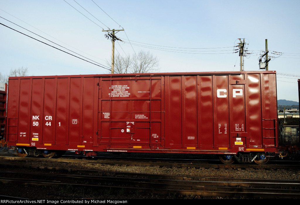 NKCR 50441 50-6 ft (6275 cu ft) Single Door Excess Height Boxcar CP RAIL